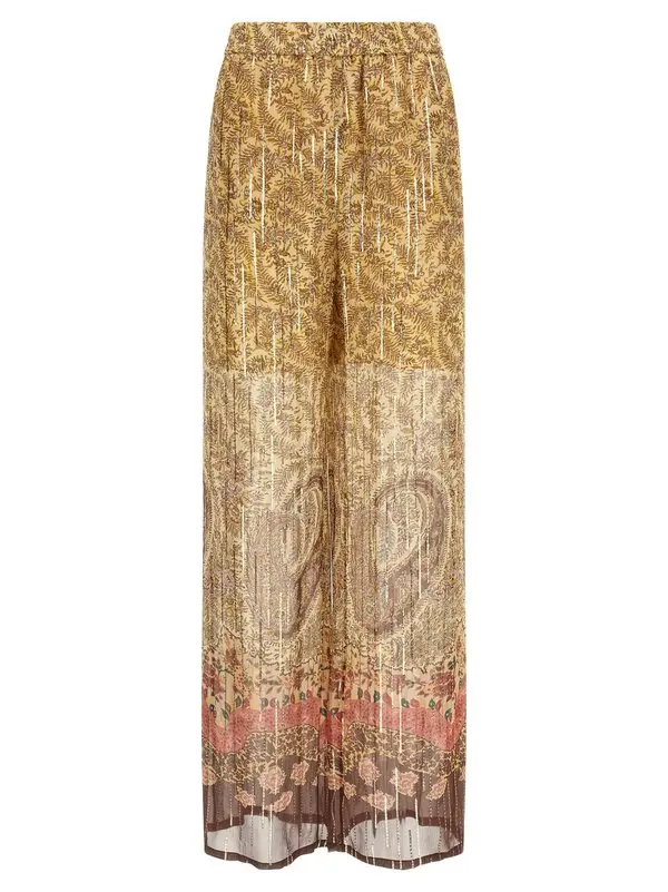 Valentino Garavani Voyage Imaginaire Silk Pants - Multicolor