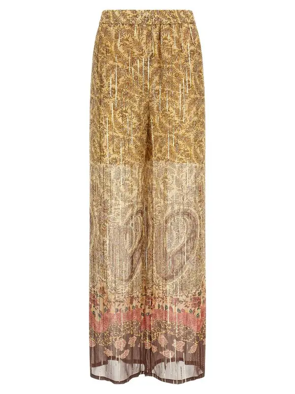 Valentino Garavani Voyage Imaginaire Silk Pants - Multicolor