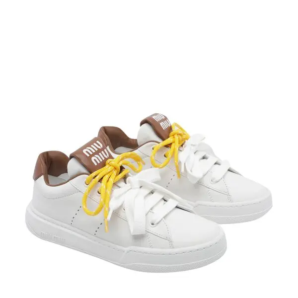 Miu Miu Logo Bicolor Sneakers