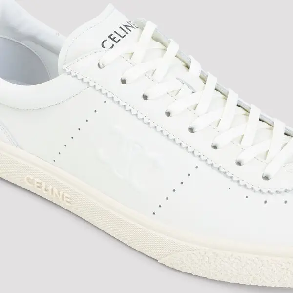 Celine Low Lace-up Sneakers With Triomphe