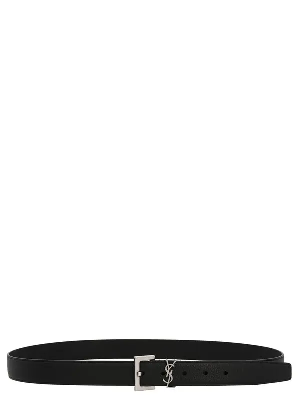 Saint Laurent Monogram' Belt - Black