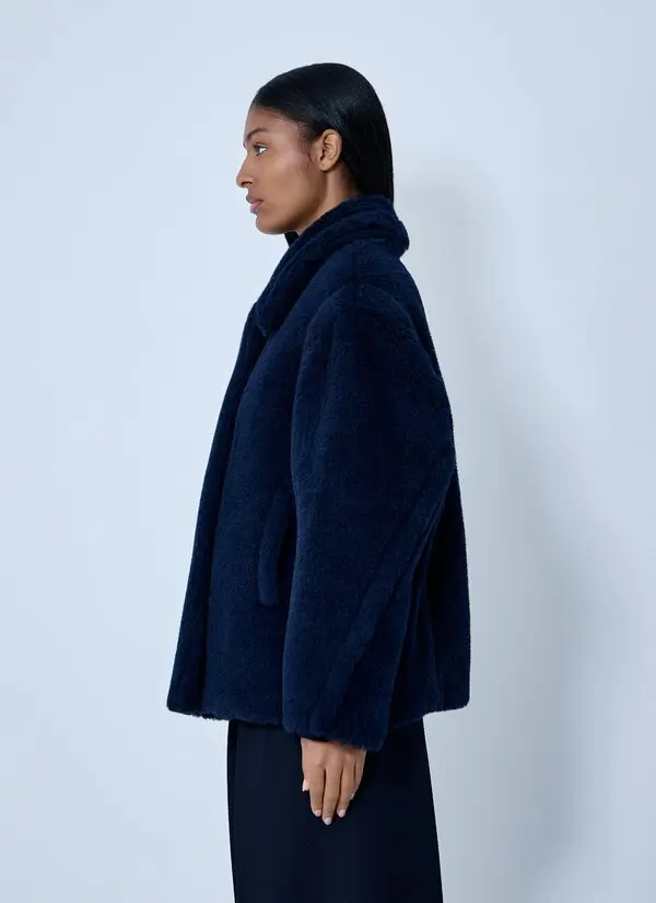 Max Mara Wool-and-silk-blend Coat - Blue