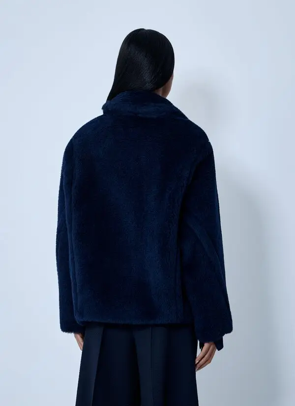 Max Mara Wool-and-silk-blend Coat - Blue