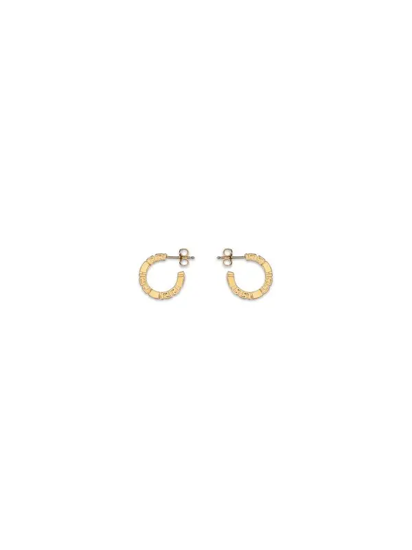 Versace Greca Motif Earrings - Gold