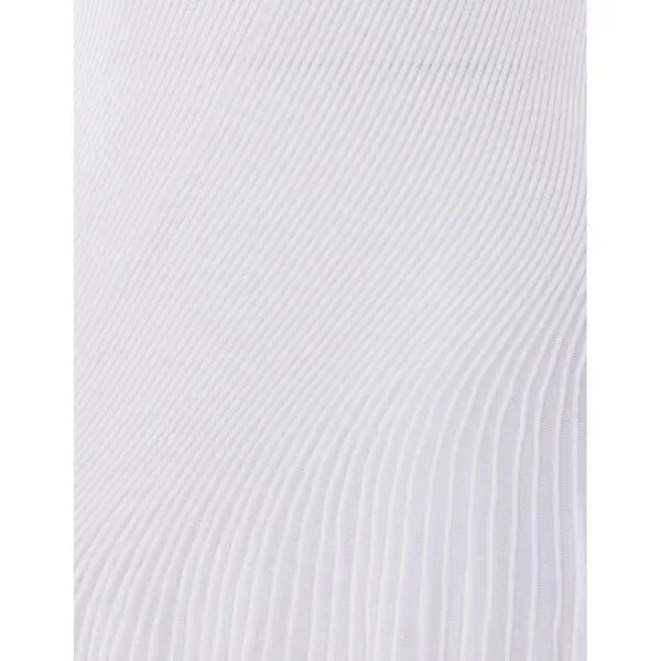 Alaïa Ribbed Turtleneck Dress - White