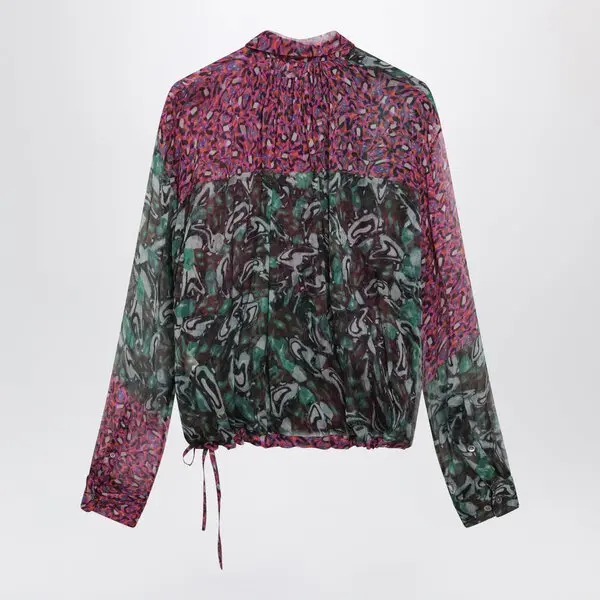 Dries Van Noten Multicolored Silk Blouse
