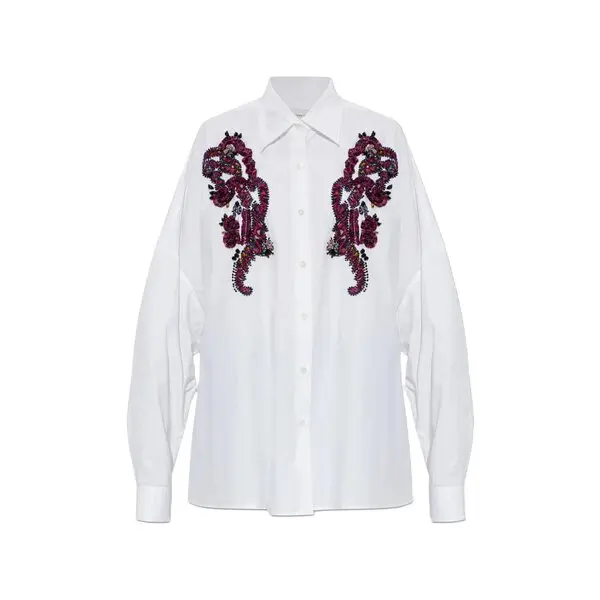 Dries Van Noten Embellished Cotton Shirt