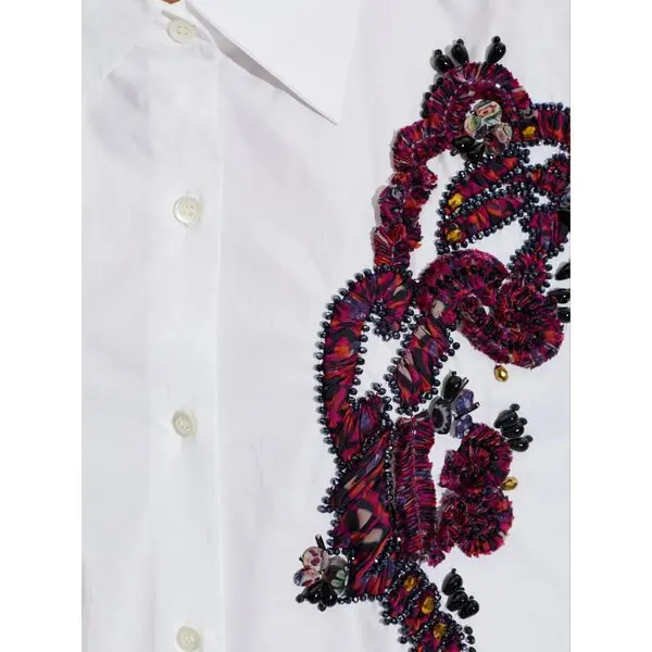 Dries Van Noten Embellished Cotton Shirt