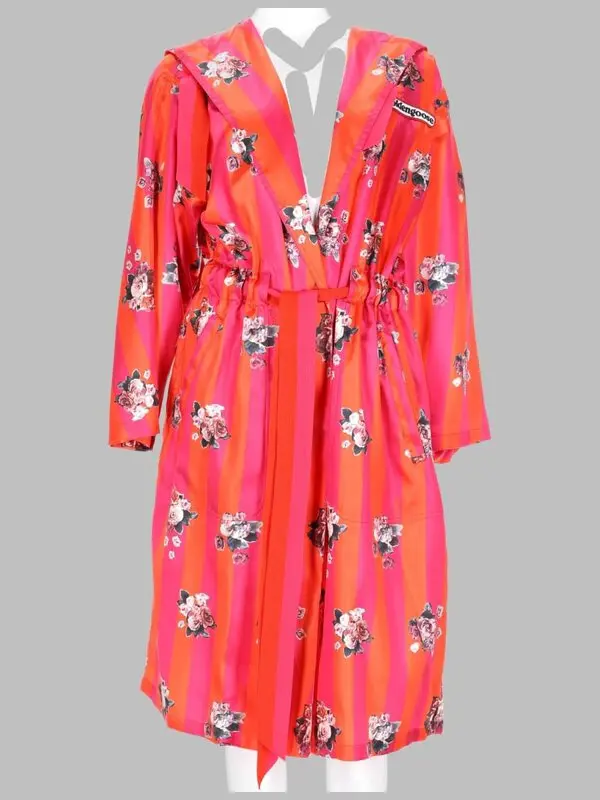 GOLDEN GOOSE Floral Print Coat - Pink