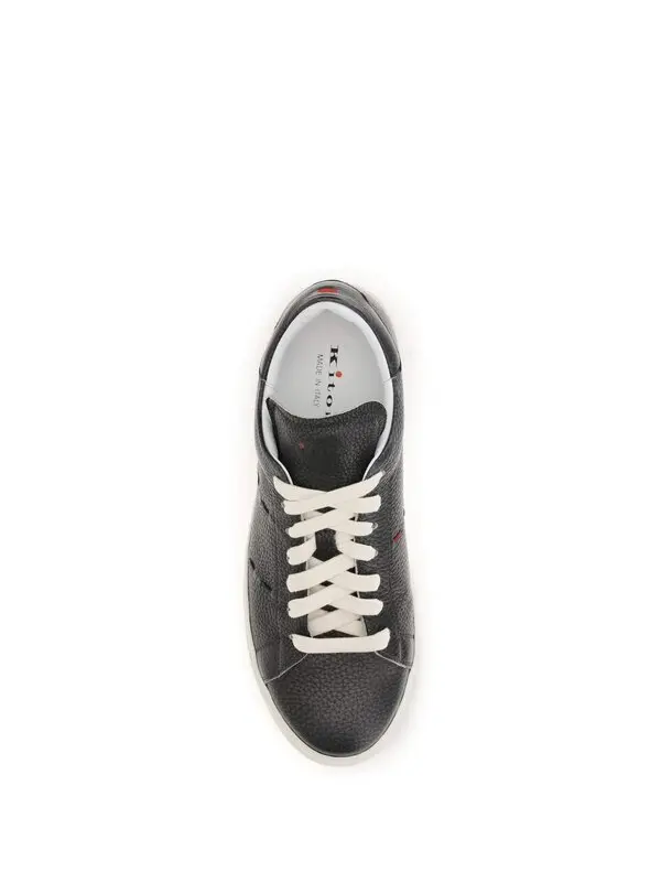Kiton Leather Sneakers - Black