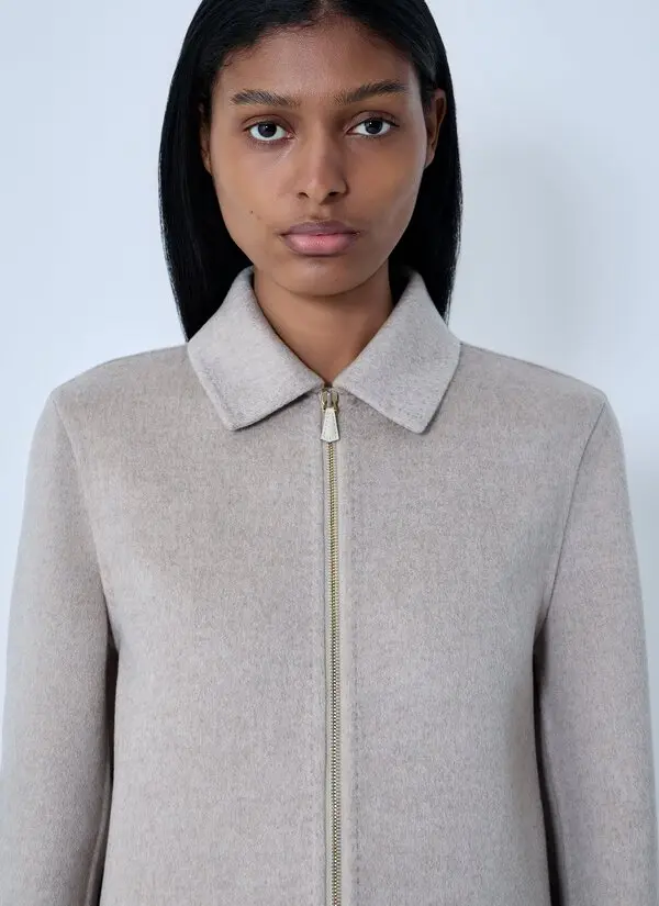 Max Mara Longline Cashmere Coat - Cream