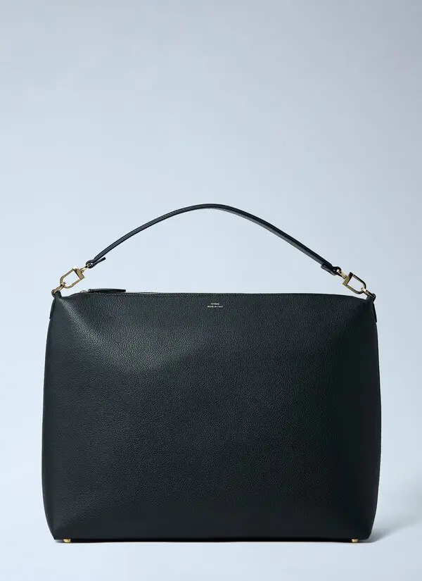 TOTEME Medium Bevel Grained Leather Shoulder Bag