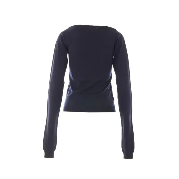 Miu Miu Logo Wool Boat Neck Shirt
