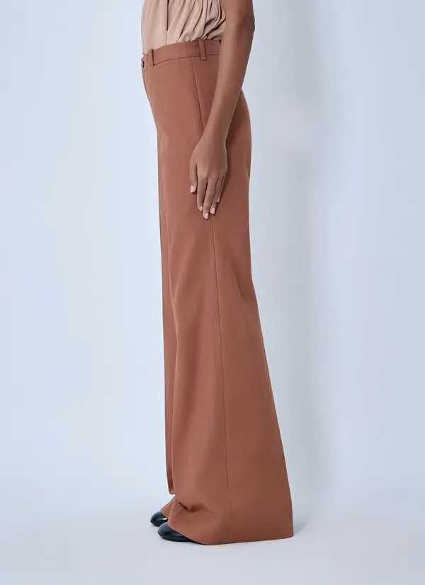 Chloé Flared Cotton Canvas Pants