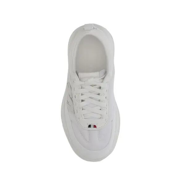 Moncler Panelled Low Top Trainers - White