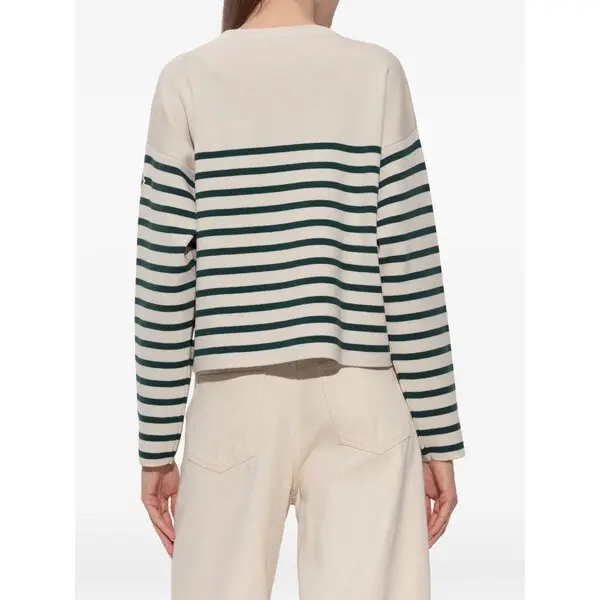Moncler Neutrals Knitwear Jumpers - Cream