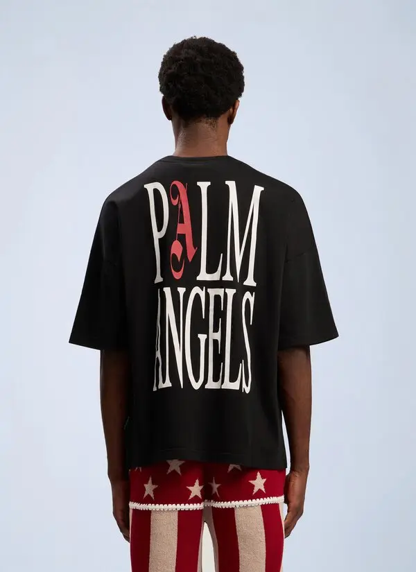 Palm Angels Flames Flag Loose T-shirt