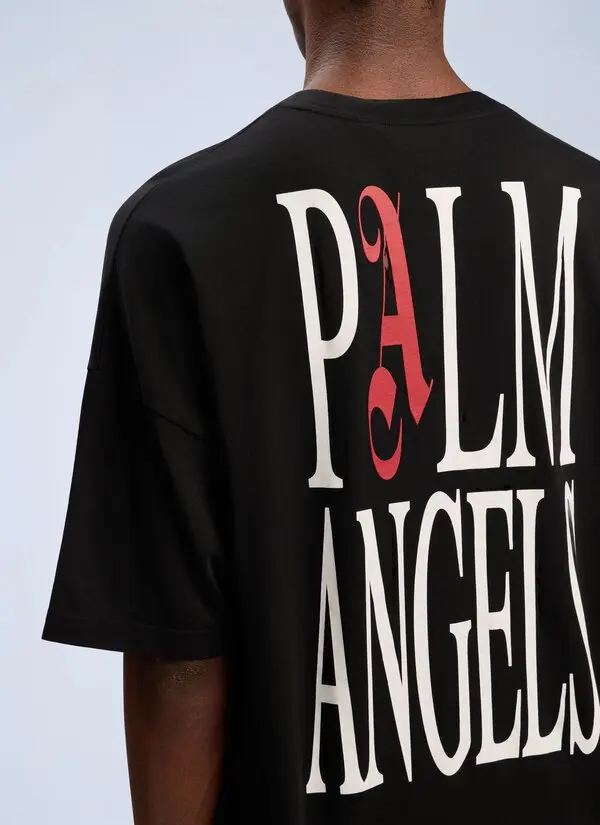 Palm Angels Flames Flag Loose T-shirt