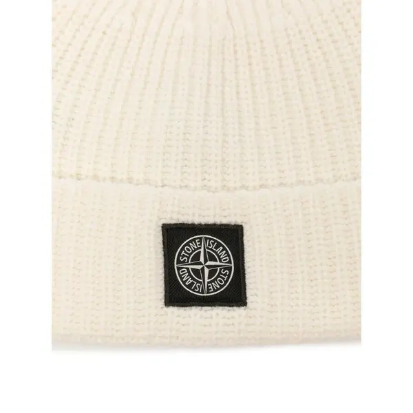 Stone Island Ribbed Knit Beanie