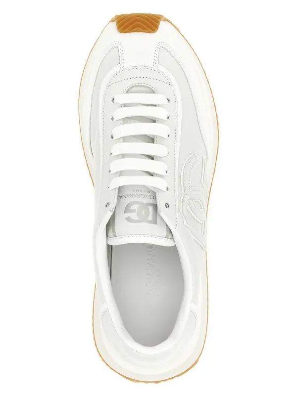 Dolce & Gabbana Dg Cushion Leather Sneakers - White