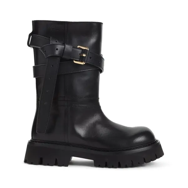 Moschino Biker Boots - Black