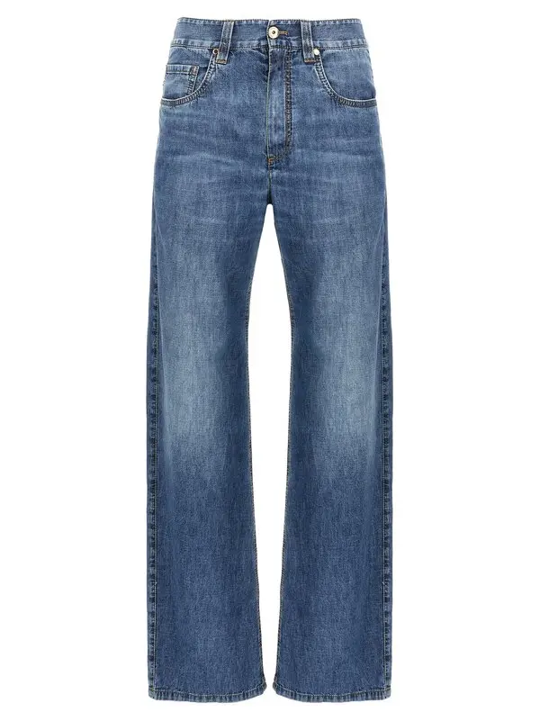 Brunello Cucinelli Straight Jeans - Blue