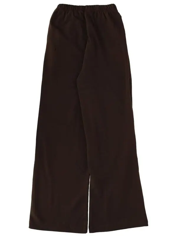 ROTATE BY BIRGER CHRISTENSEN Logo Wide Leg Trousers - Brown