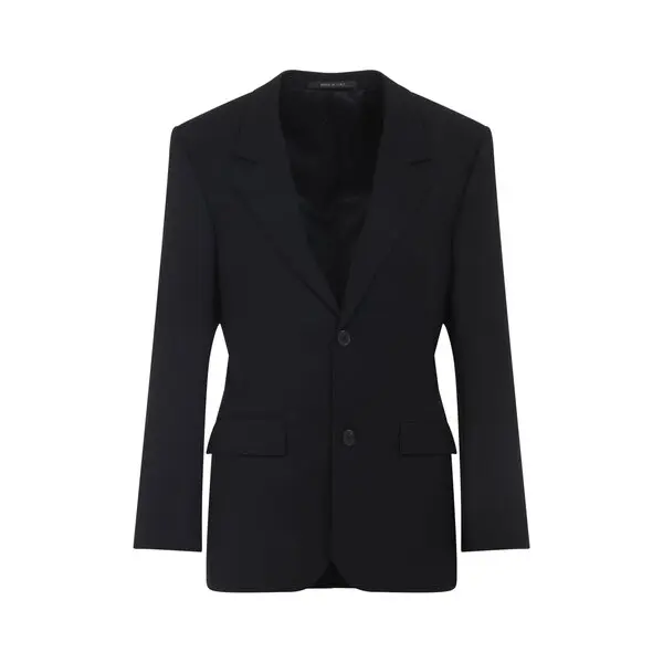 Balenciaga Cotton Tailored Jacket - Black