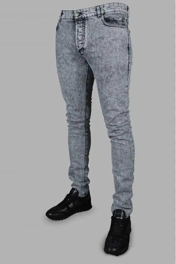 Balmain Acid Wash Denim Jeans