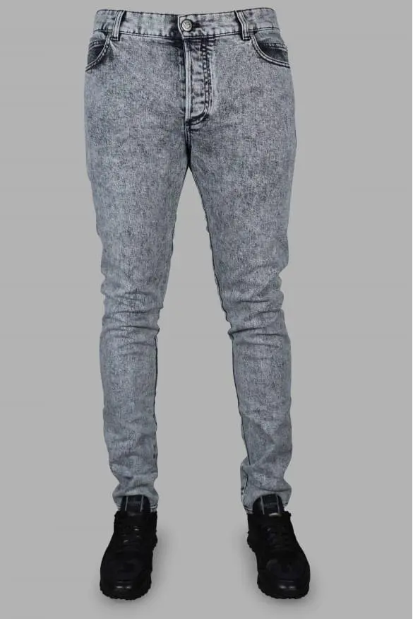 Balmain Acid Wash Denim Jeans