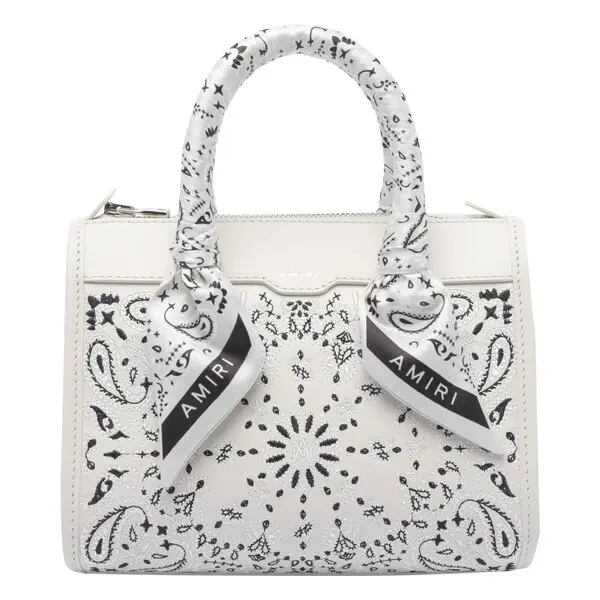 Amiri Micro Bandana Triangle Handbag - White