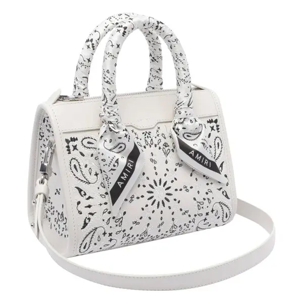 Amiri Micro Bandana Triangle Handbag - White
