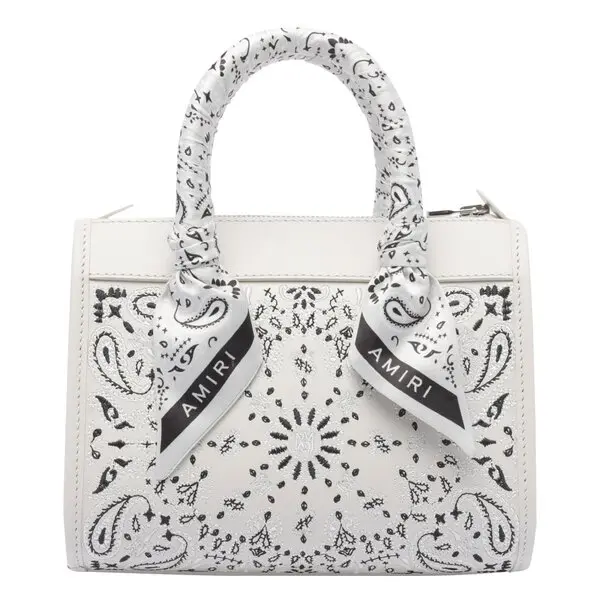 Amiri Micro Bandana Triangle Handbag - White