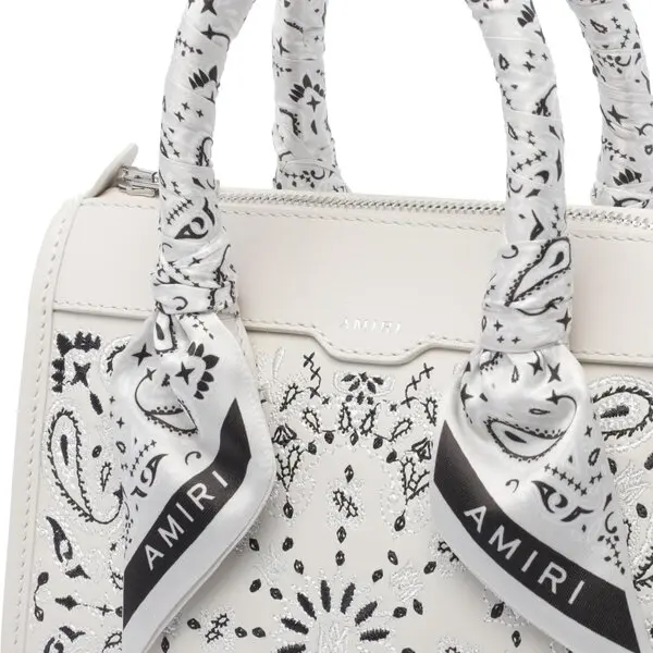 Amiri Micro Bandana Triangle Handbag - White