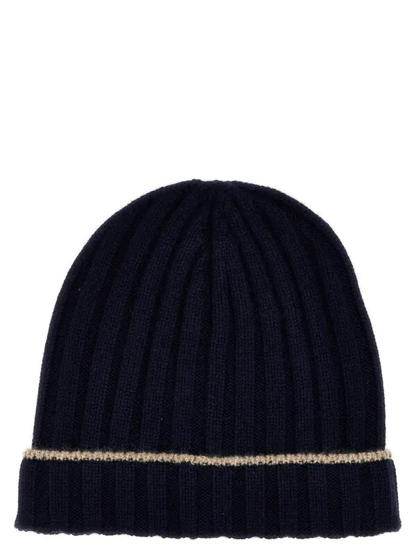 Brunello Cucinelli Contrast Line Beanie