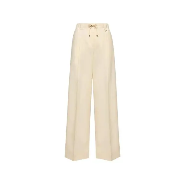 Moncler Neutrals Trousers Straight Trousers - Cream