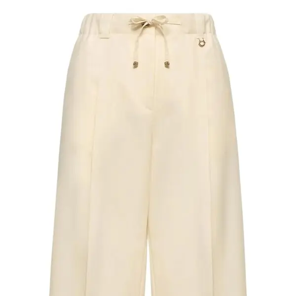 Moncler Neutrals Trousers Straight Trousers - Cream