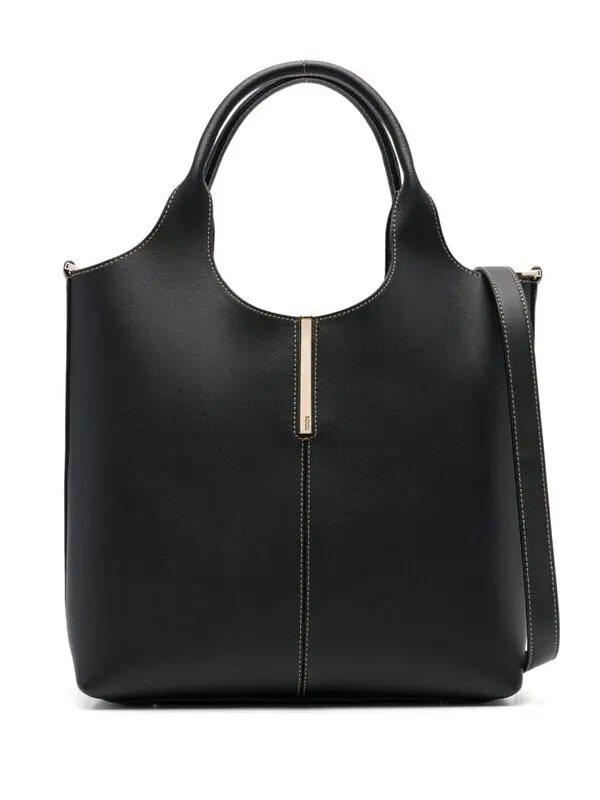 TOD'S Leather Tote Bag - Black