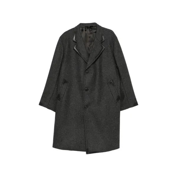 Prada Grey Coats Single Breasted Coats