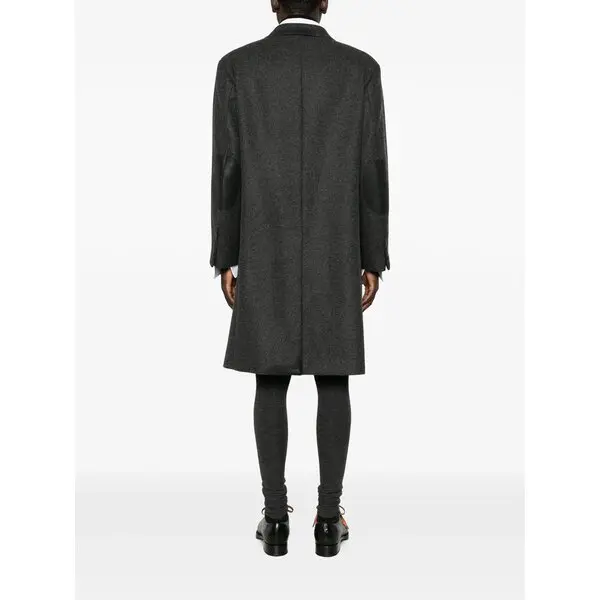 Prada Grey Coats Single Breasted Coats