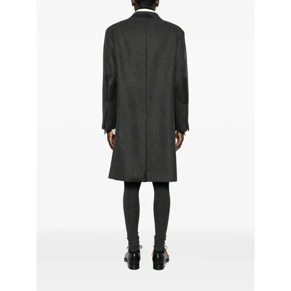 Prada Single Breasted Wool Coat - Gray