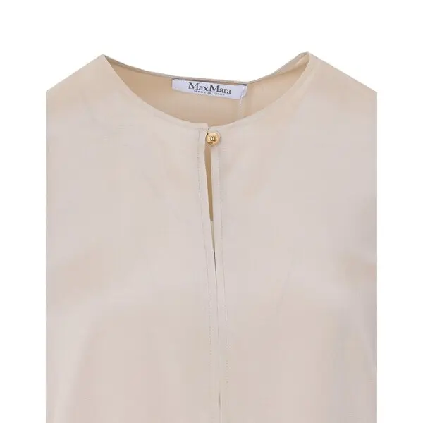 Max Mara Mitico Long-sleeve Shirt - Cream