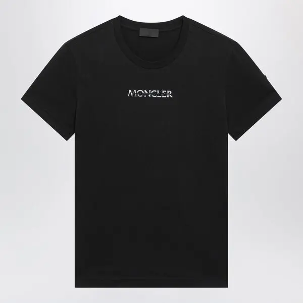 Moncler Cotton T-shirt With Logo - Black