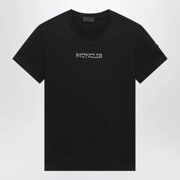 Moncler Cotton T-shirt With Logo - Black