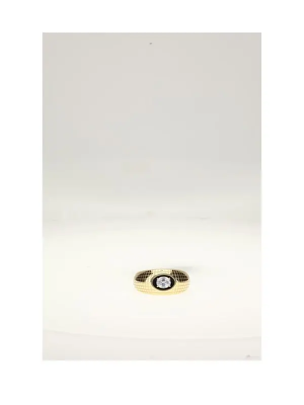Dior Metal Rhinestone Rocks Bracelet - Gold