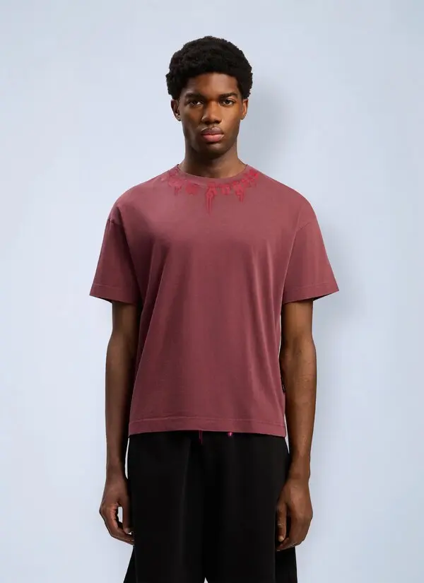 Palm Angels Neck Logo Regular T-shirt - Multicolor