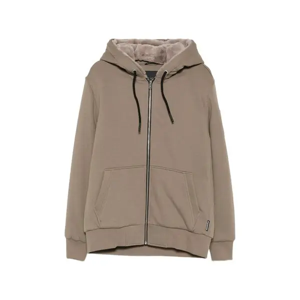 Moose Knuckles Zip-up Hoodie - Cream