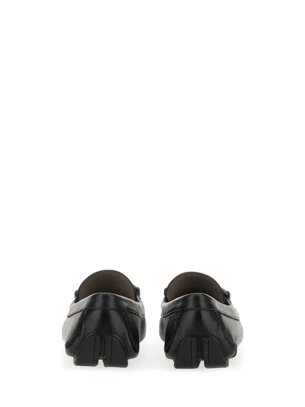 FERRAGAMO Gancini Moccasin - Black