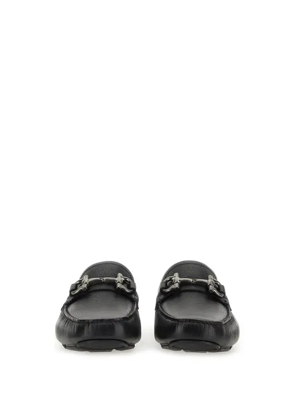 FERRAGAMO Gancini Moccasin - Black
