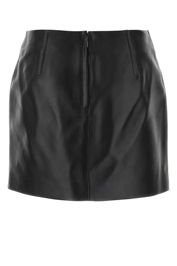 Bottega Veneta Leather Mini Skirt